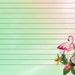 Pink Flamingo Stationery: Tropical Letter Writing Paper (digital ...