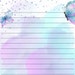 Purple Butterfly Printable Writing Paper, PRINTABLE Stationery ...