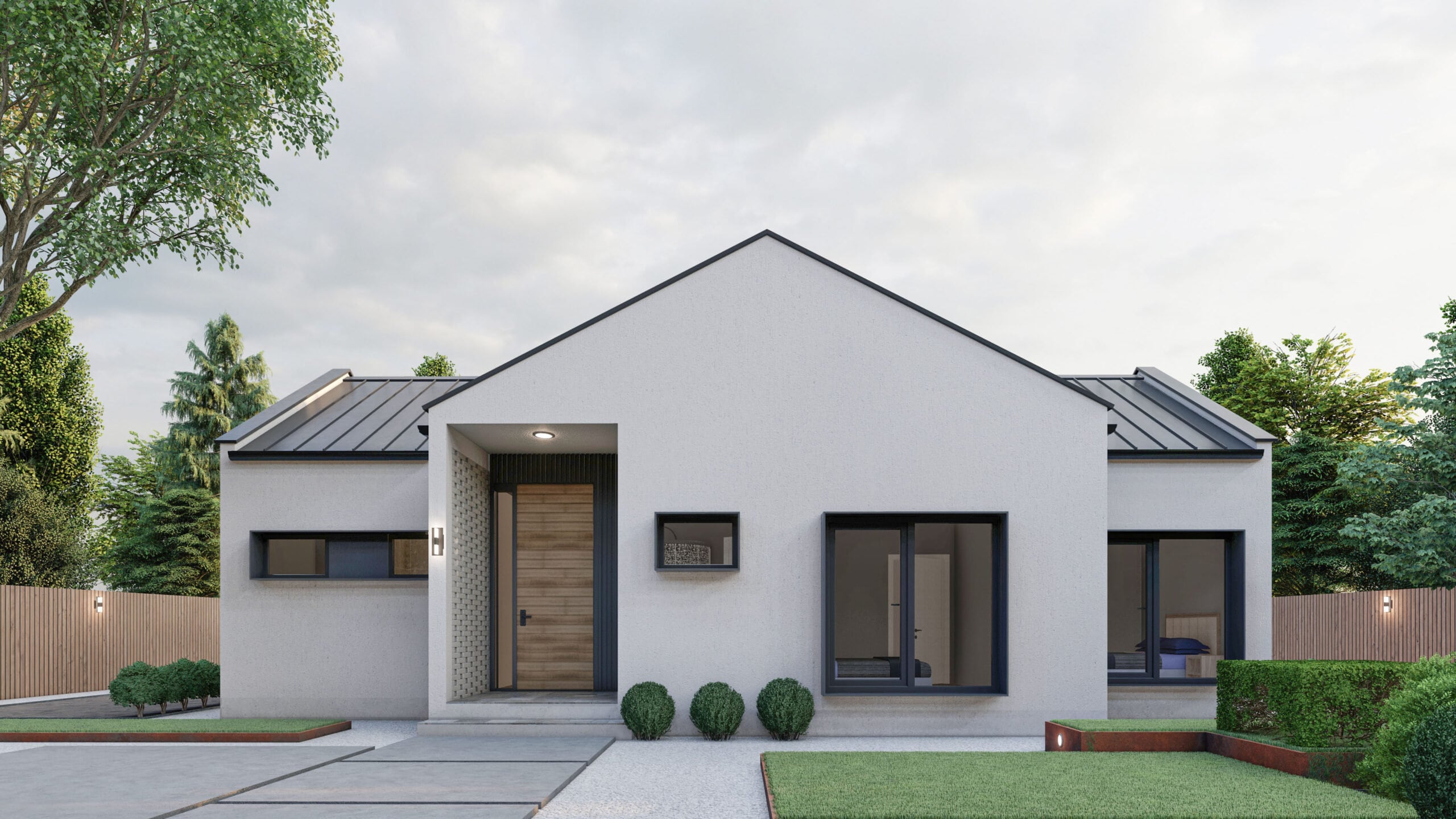 Modern House Design I One Storey Villa House Plan I House Plan 3 ...