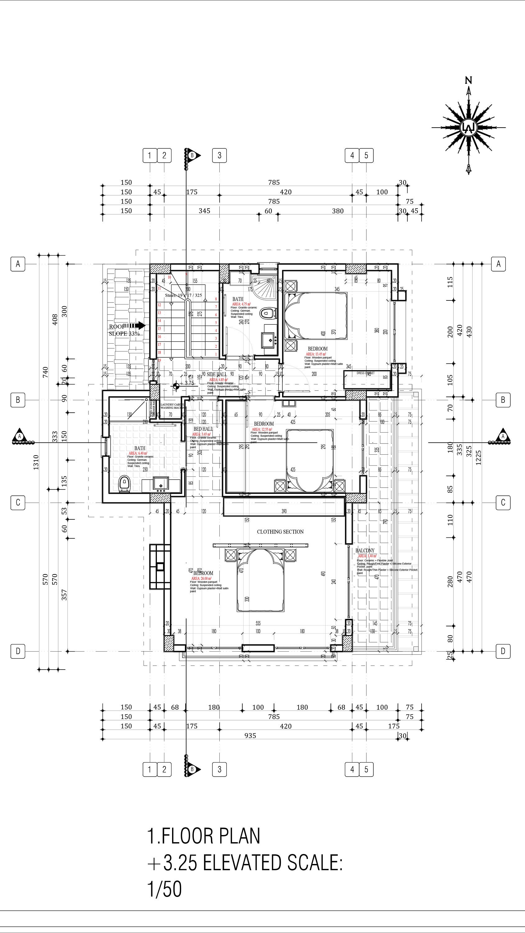 Modern House Design I Two Story Villa House Plan I House Plan 4 ...