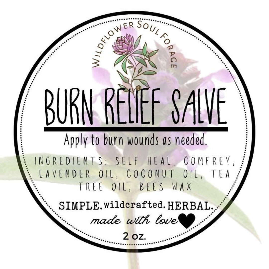 Burn Relief Salve All Natural and Organic - Etsy