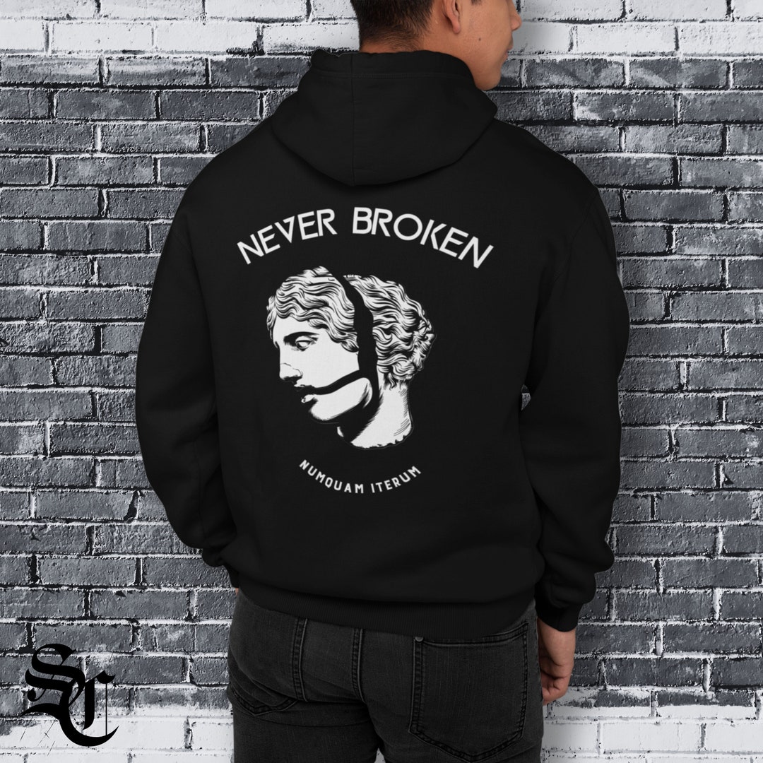 Never Broken Hoodie Premium Heavy Blend Hoodie Sidecentral Apparel ...
