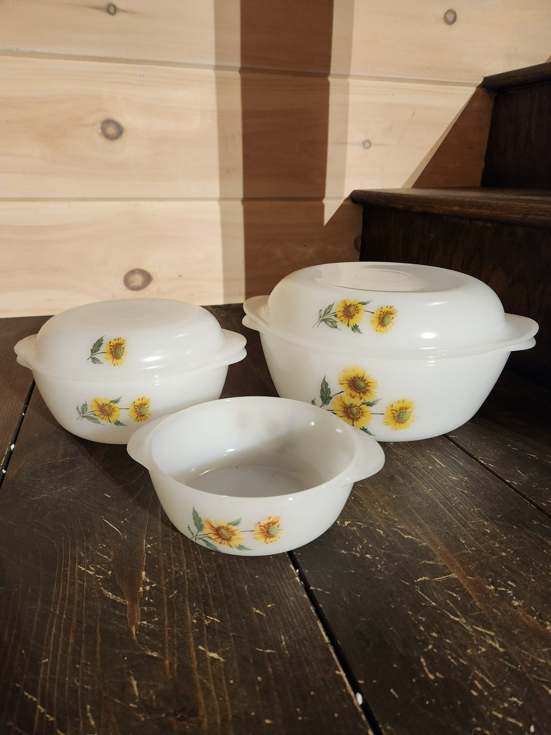 3 Arcopal Pyrex Dishes - Etsy