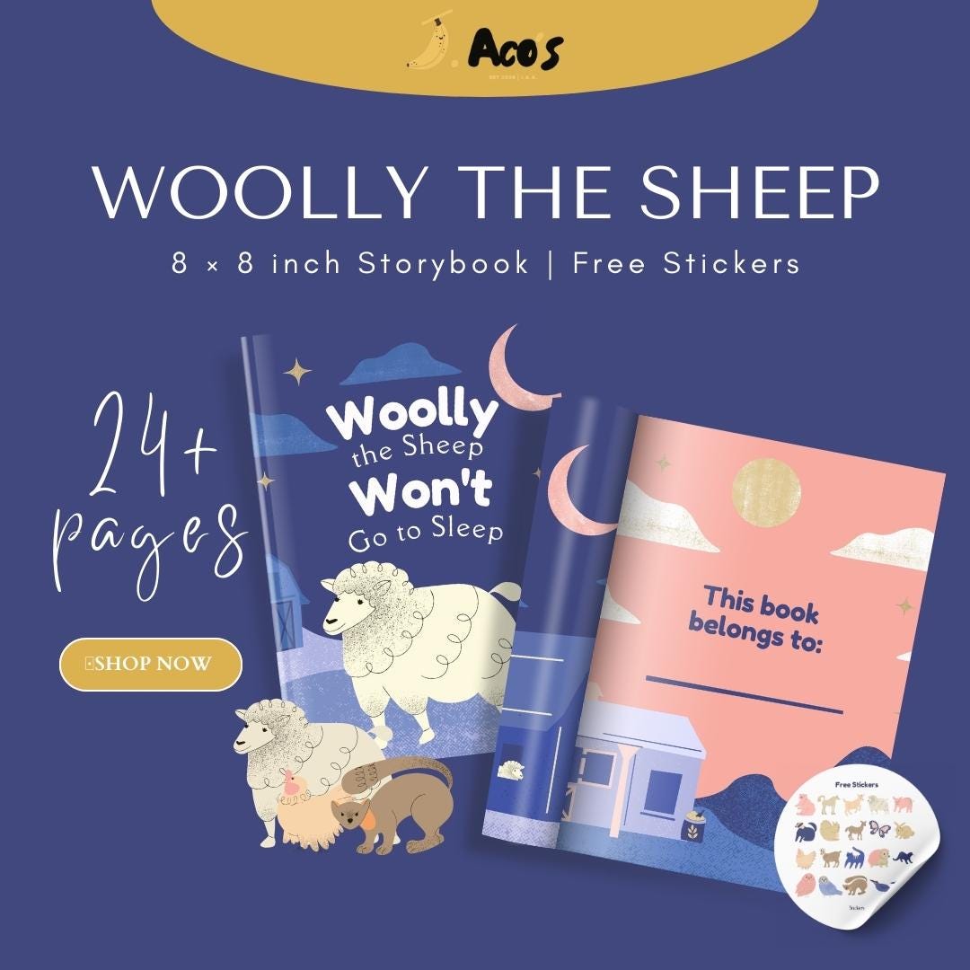 Woolly the Sheep Story Book - Etsy