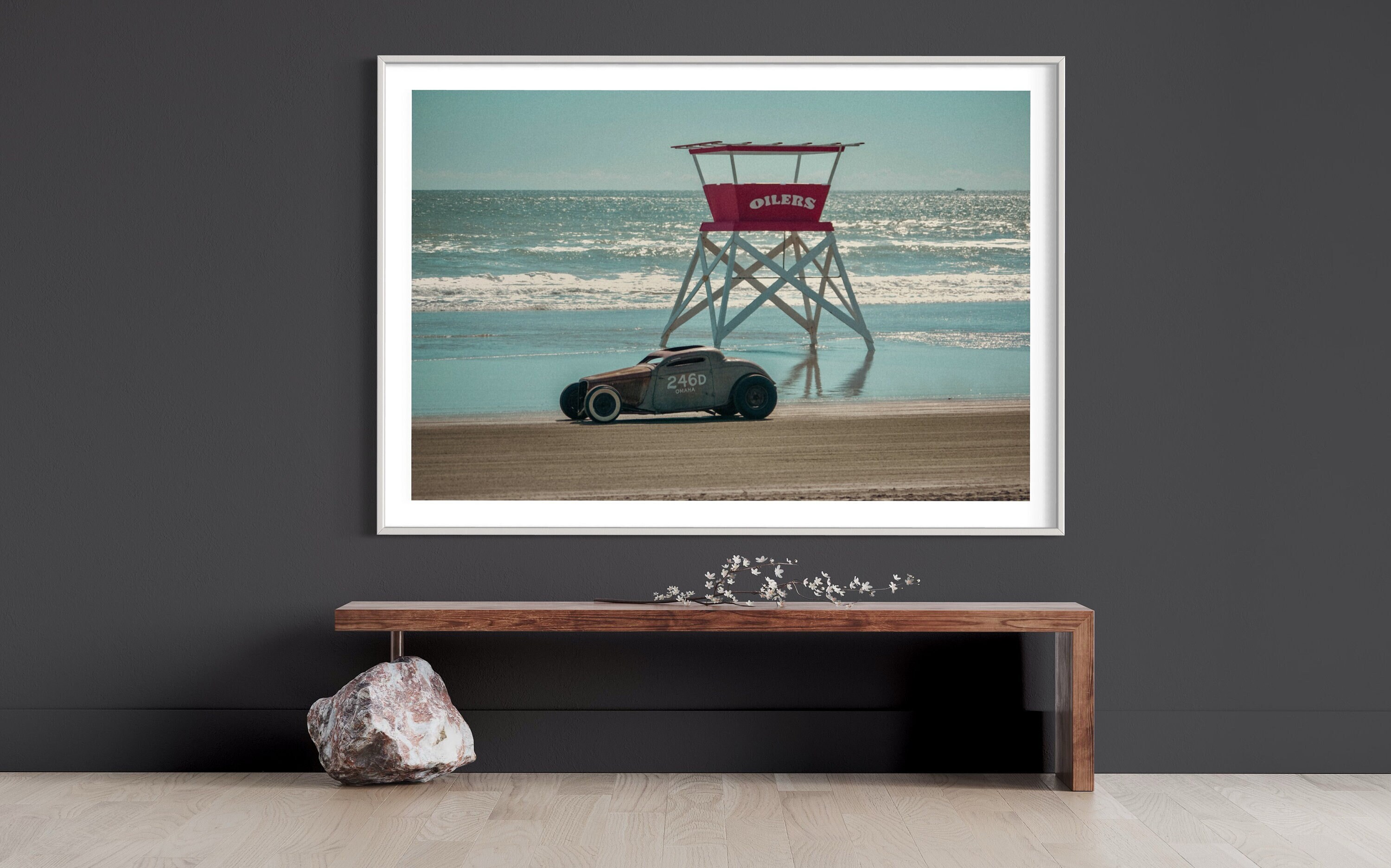 Vintage Hotrod Beach Racing Poster the Race of Gentlemen - Etsy