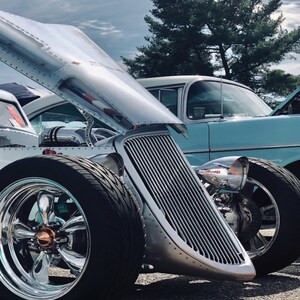 Hot Rod Chrome Wall Art, Chrome Classic Car Artwork, Vintage Automotive ...