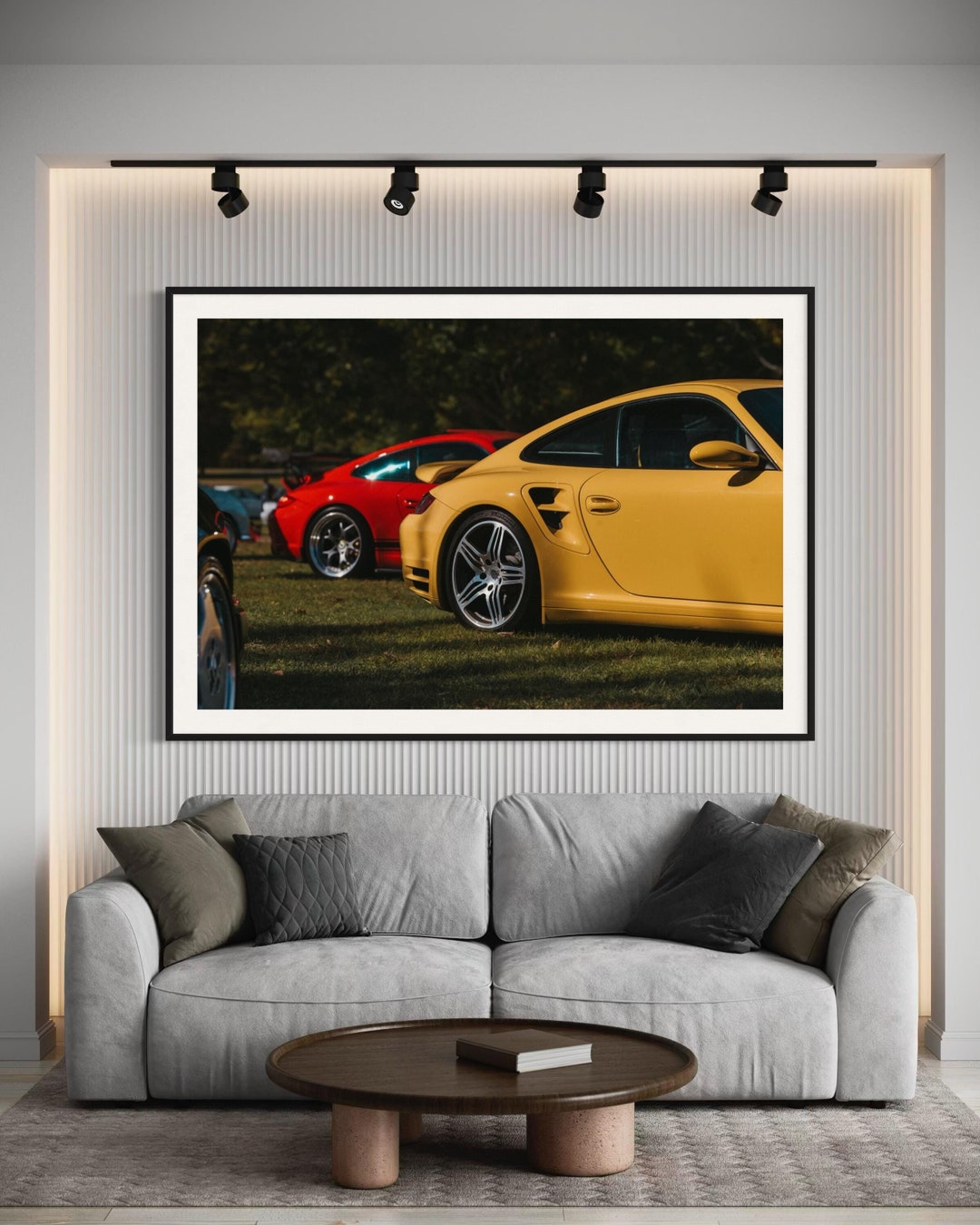 Dimensional Wall Art for Apartment Decor - Vibrant 911 Porsche Carrera ...