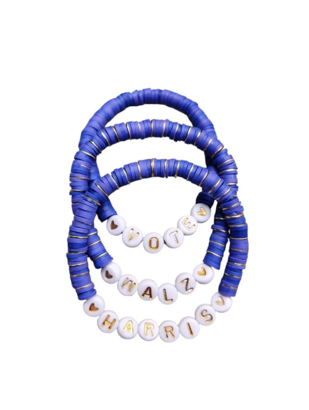 Harris Walz Friendship Bracelets Set of 2 Kamala Harris Bracelet Heishi ...