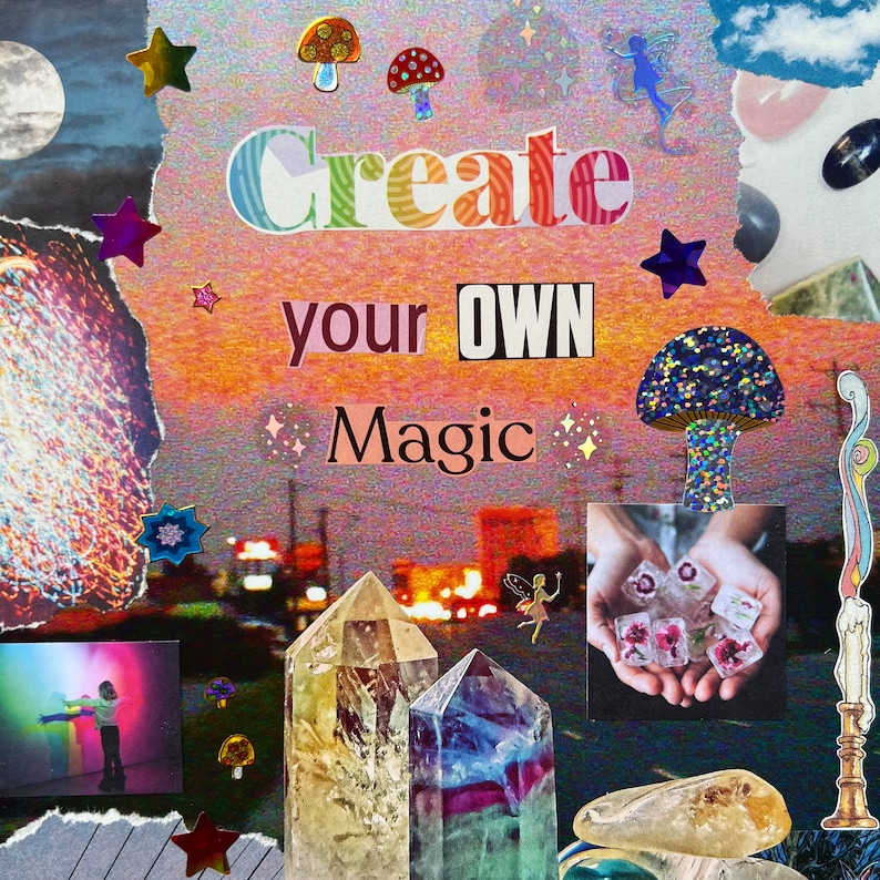 Create Your Own Magic Original Handmade Collage - Etsy