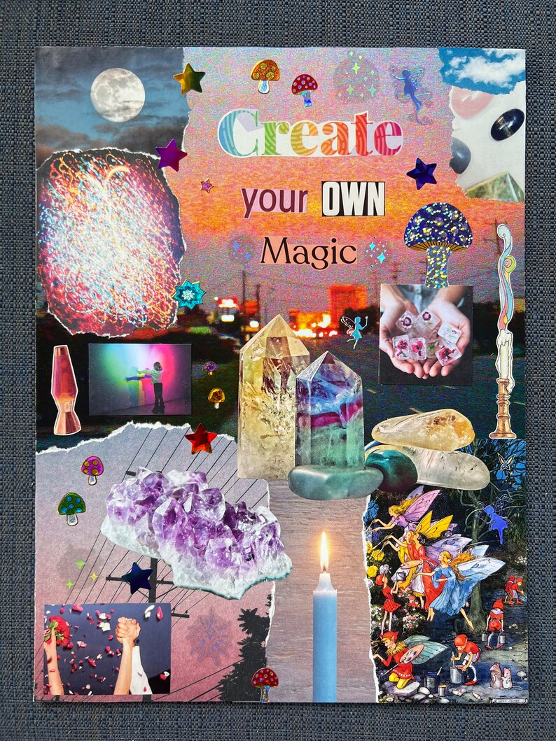 Create Your Own Magic Original Handmade Collage - Etsy