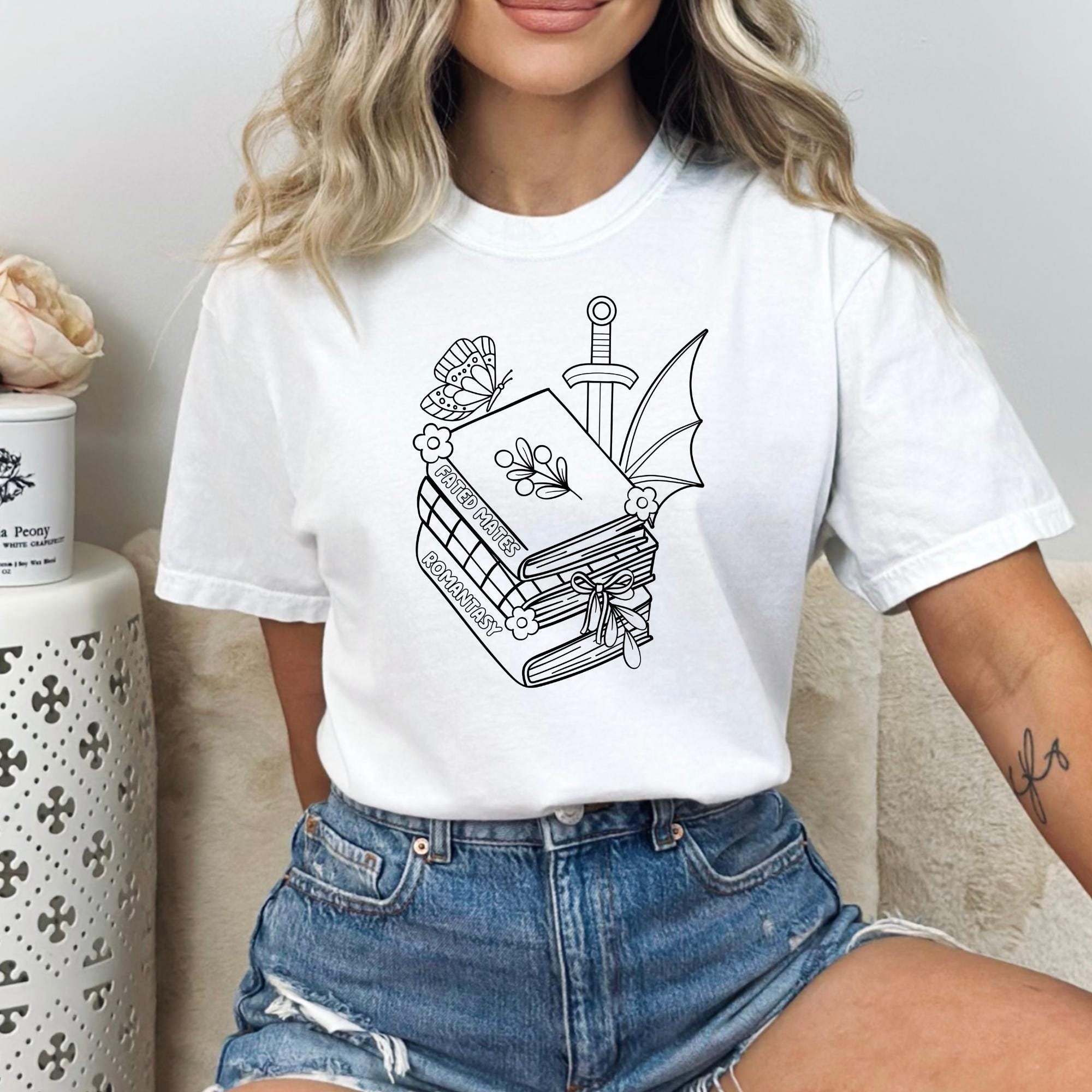 Romantasy, Fated Mates, Fantasy, SVG PNG, Digital Art, Books, Bookish ...