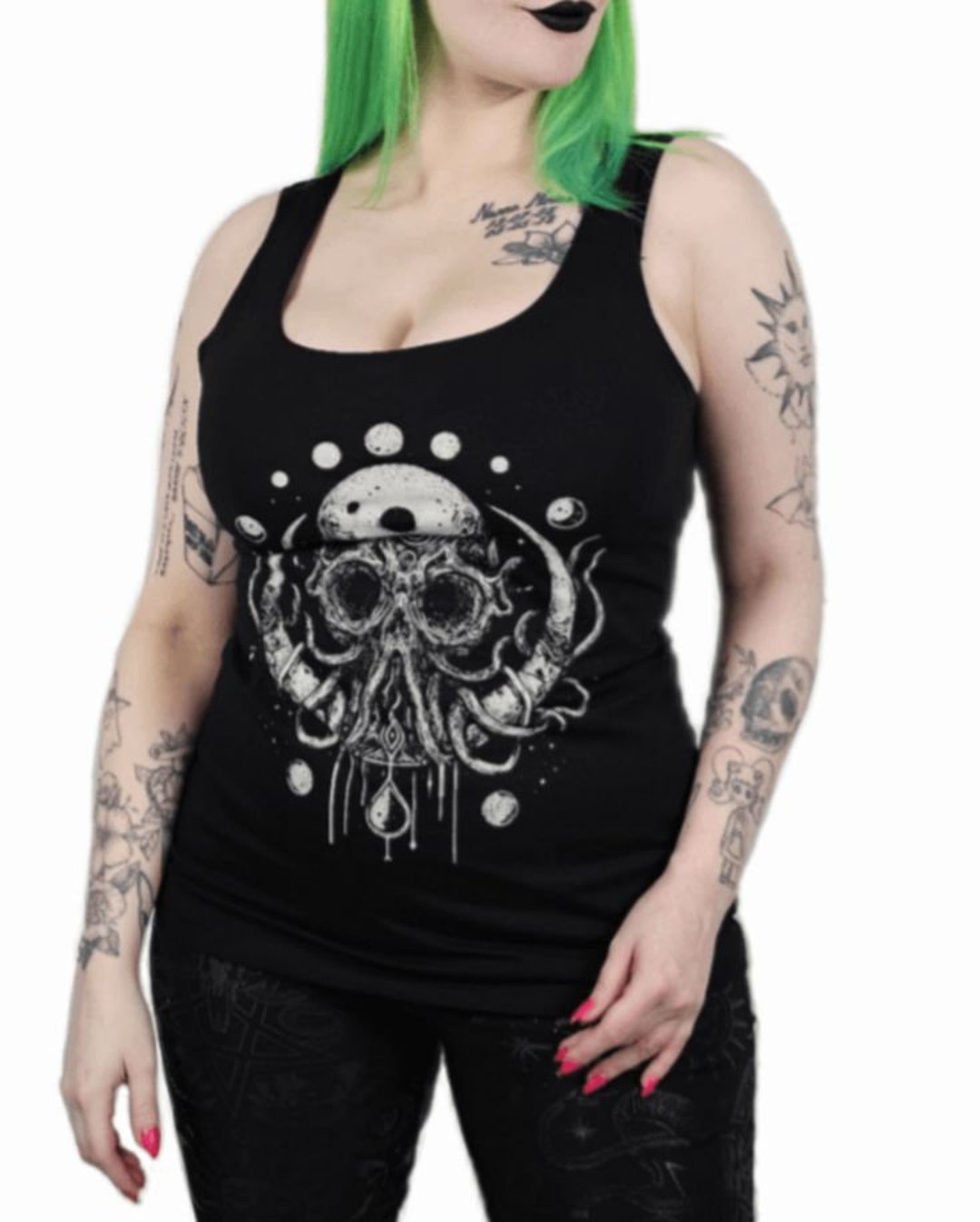 Hp Lovecraft Cthulhu Octopus Women's Vest Top Horror Vest Top Gothic ...