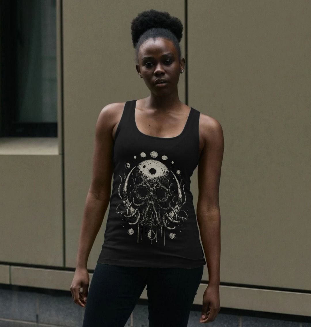 Hp Lovecraft Cthulhu Octopus Women's Vest Top Horror Vest Top Gothic ...