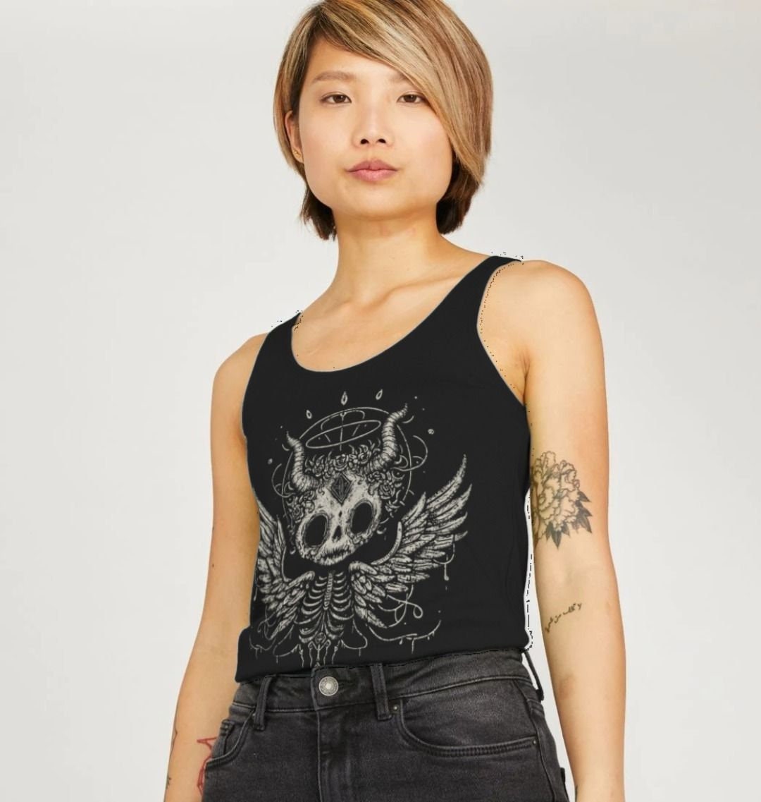 Dark Cottagecore Women's Vest Dark Fairy Gothic Clothing Edgy Clothing ...