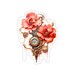 Stylized Steampunk Carnations Vinyl Kiss-cut Stickers - Etsy