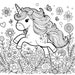 30 Cute Enchanted Unicorn Coloring Pages, Mystical Animal Coloring ...