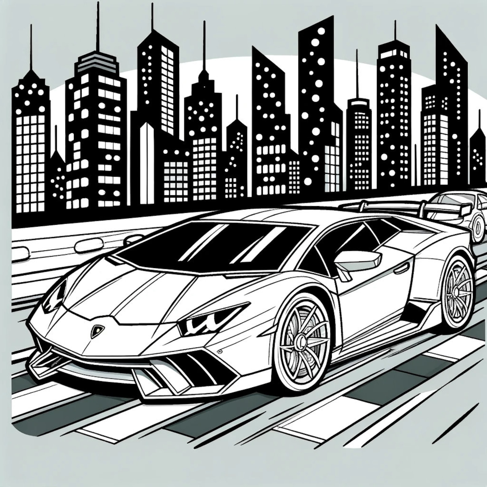 5 Car Coloring Pages, Car Coloring Pages, Cool Car Coloring Pages. - Etsy