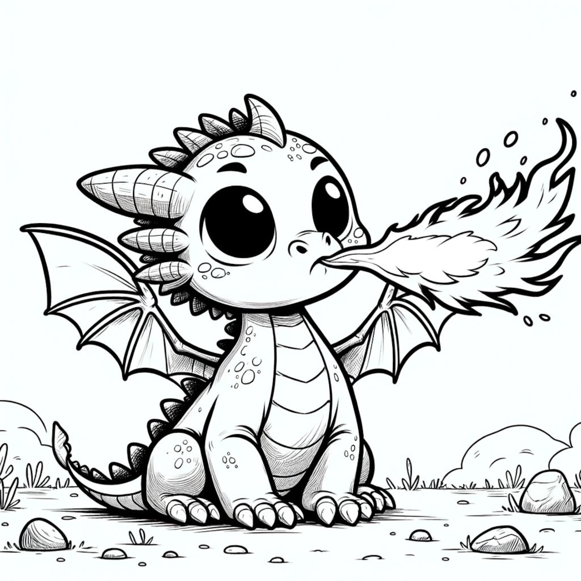 25 Baby Dragon Coloring Pages, Fantasy Dragon Coloring Pages, Cute Baby ...