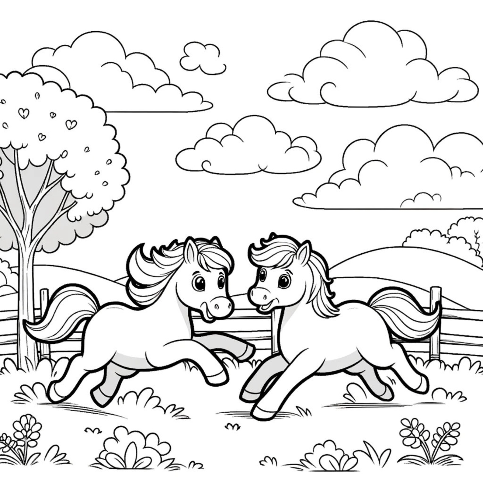 20 Horse Coloring Pages, Cute Horse Coloring Pages, Horse Coloring ...