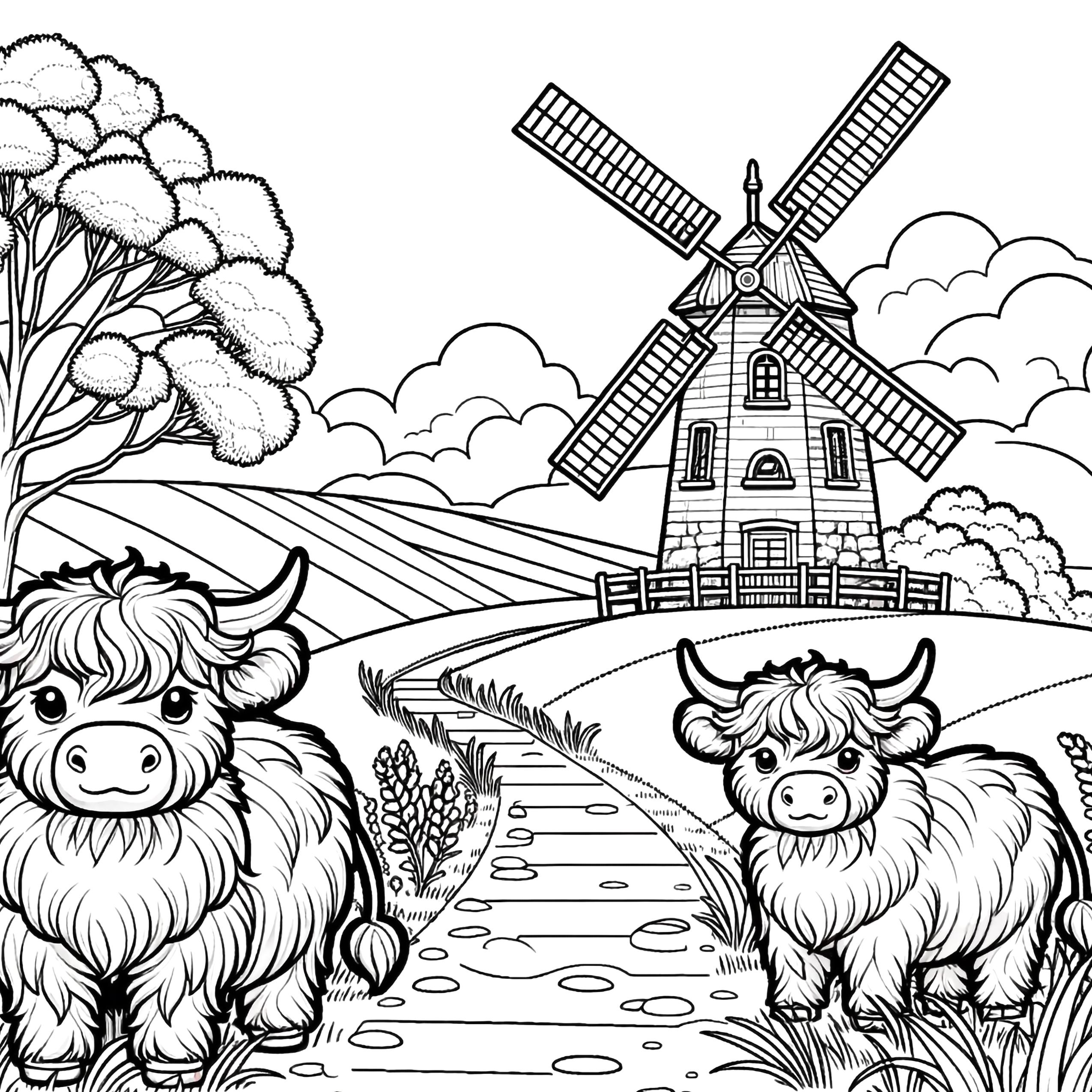 5 Highland Cow Coloring Pages, Cow Coloring Pages, Highland Cows, Cute ...