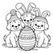 5 Easter Dog Coloring Pages, Dog Coloring Pages, Puppy Dog, Cute Dog ...