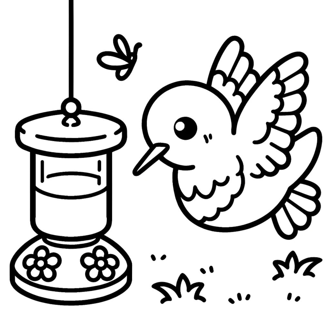 5 Cute Humming Bird Coloring Pages, Humming Bird, Cute Birds, Birds ...