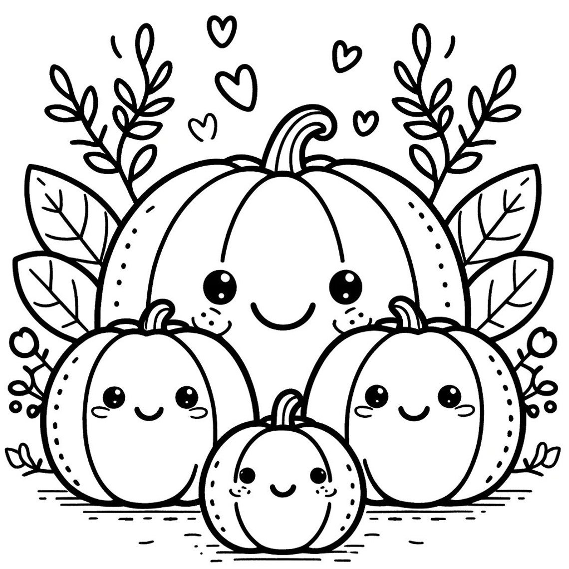 5 Cute Halloween Theme Coloring Pages, Halloween Coloring, Pumpkin ...