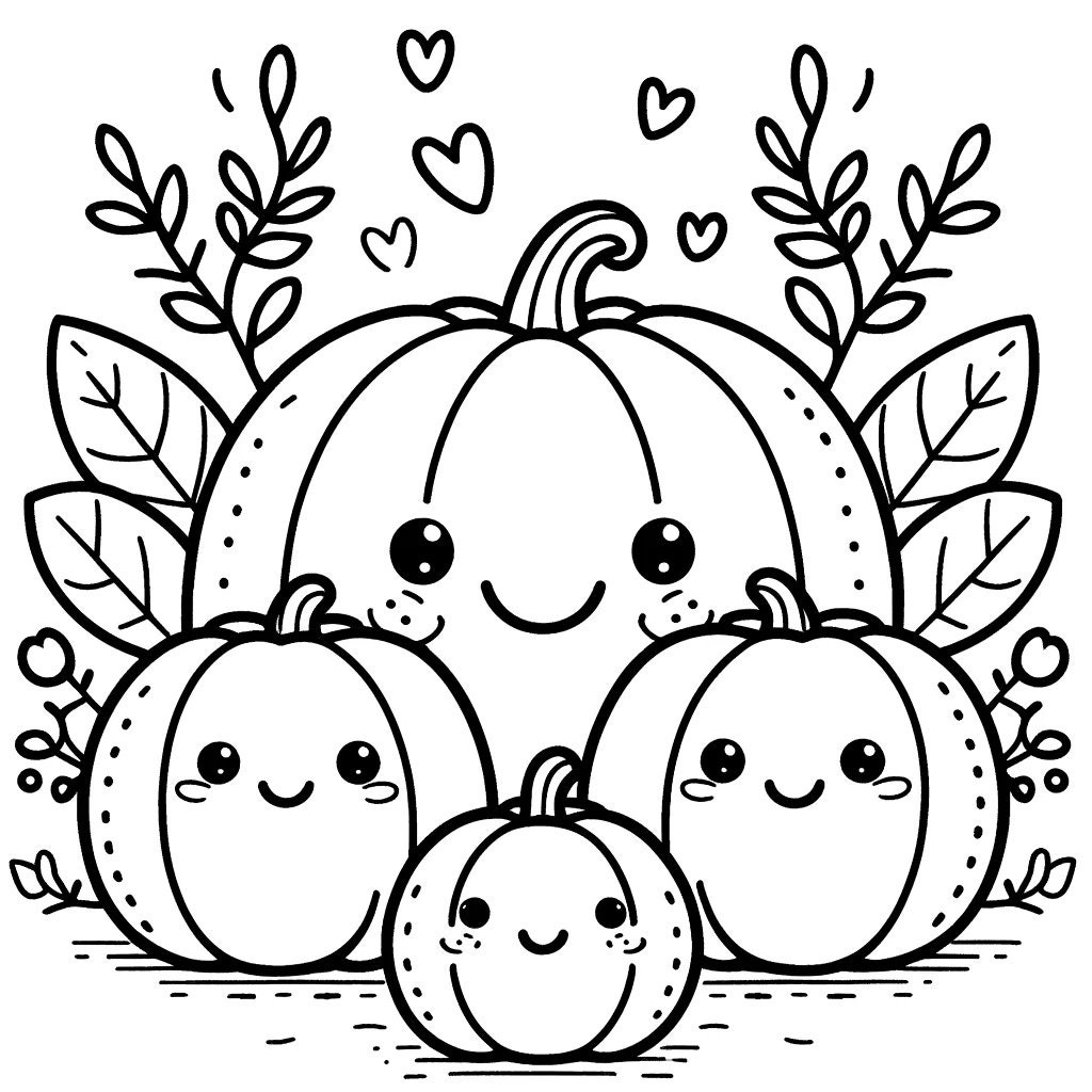 5 Cute Halloween Theme Coloring Pages, Halloween Coloring, Pumpkin ...