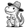 20 Dinosaur Coloring Pages, 20 Dino Packs, Cool Dinosaur Coloring Pack ...