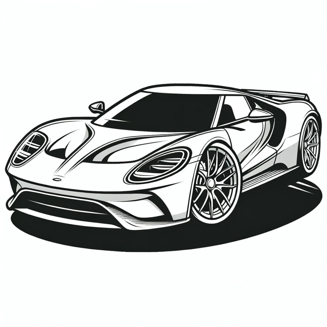 5 Car Coloring Pages, Car Coloring Pages, Cool Car Coloring Pages. - Etsy