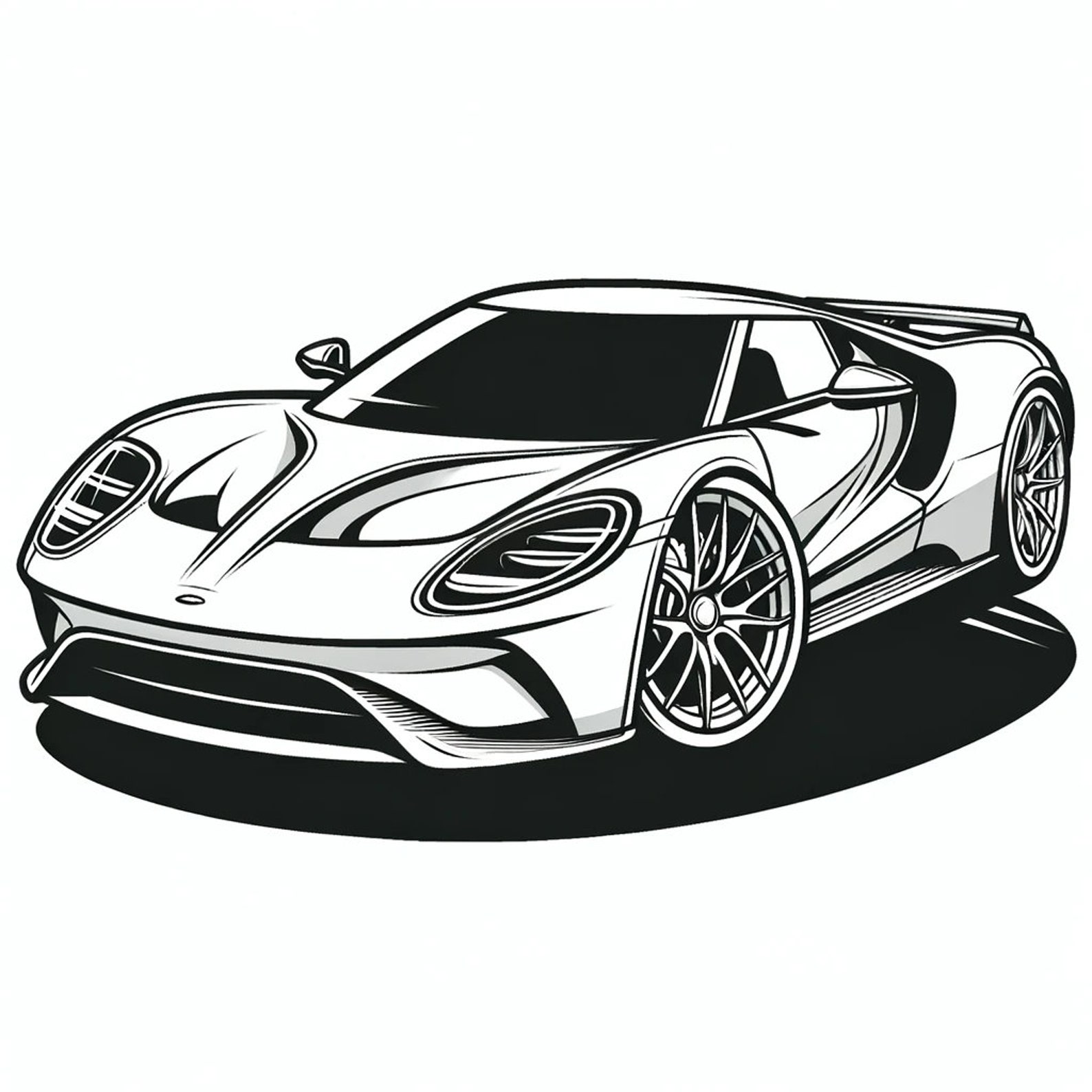 5 Car Coloring Pages, Car Coloring Pages, Cool Car Coloring Pages. - Etsy
