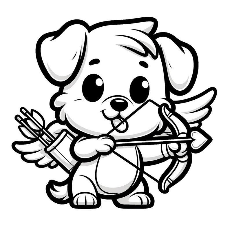 30 Valentine Dog Themed Coloring Pages, 30 Cute Love Coloring Pages ...