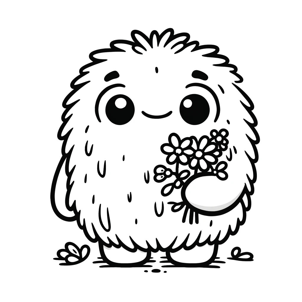 20 Cute Monster Coloring Pages, Monster Coloring Pages, Cute Monster ...