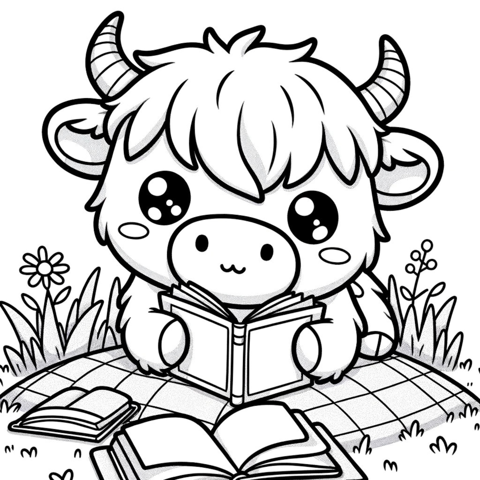 15 Highland Cow Coloring Pages, Cow Coloring Pages, Highland Cows, Cute ...