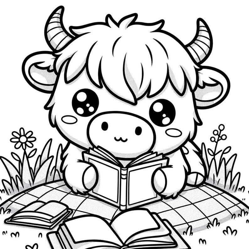 15 Highland Cow Coloring Pages, Cow Coloring Pages, Highland Cows, Cute ...