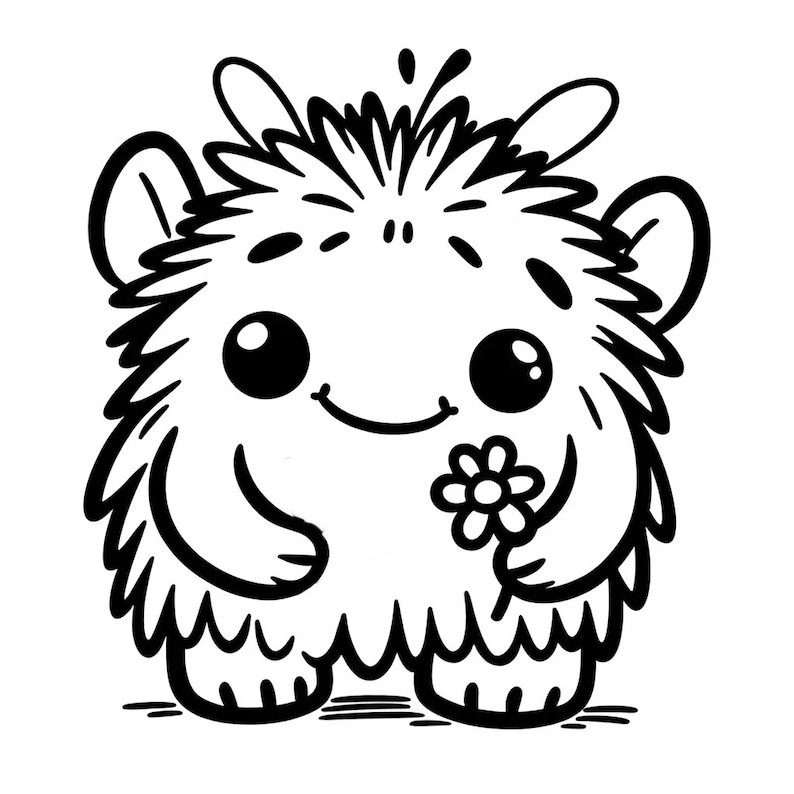20 Cute Monster Coloring Pages, Monster Coloring Pages, Cute Monster ...