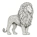 20 Lion Coloring Pages, Adult Lion Coloring Page, Cool Animal Coloring ...