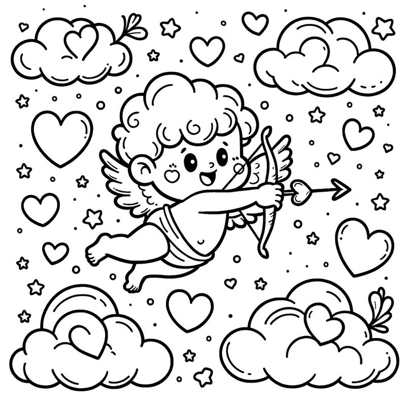 30 Valentines Day Coloring Pages, 30 Cute Love Coloring Pages, Cute ...