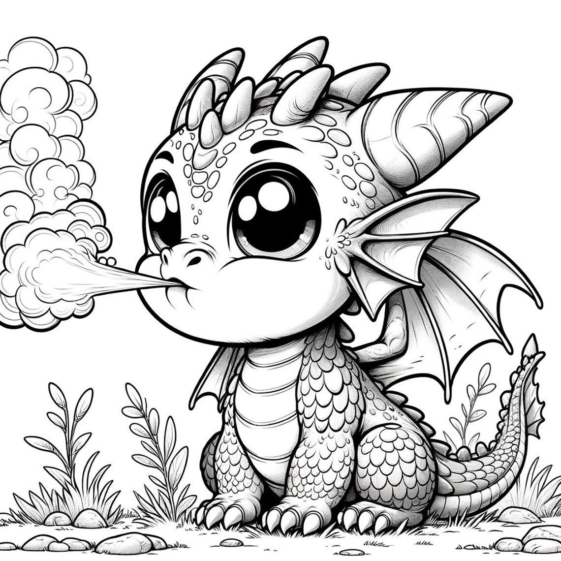 25 Baby Dragon Coloring Pages, Fantasy Dragon Coloring Pages, Cute Baby ...