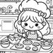 20 Cute Girl Coloring Pages, Cute Lady, Kids Coloring, Female Coloring ...