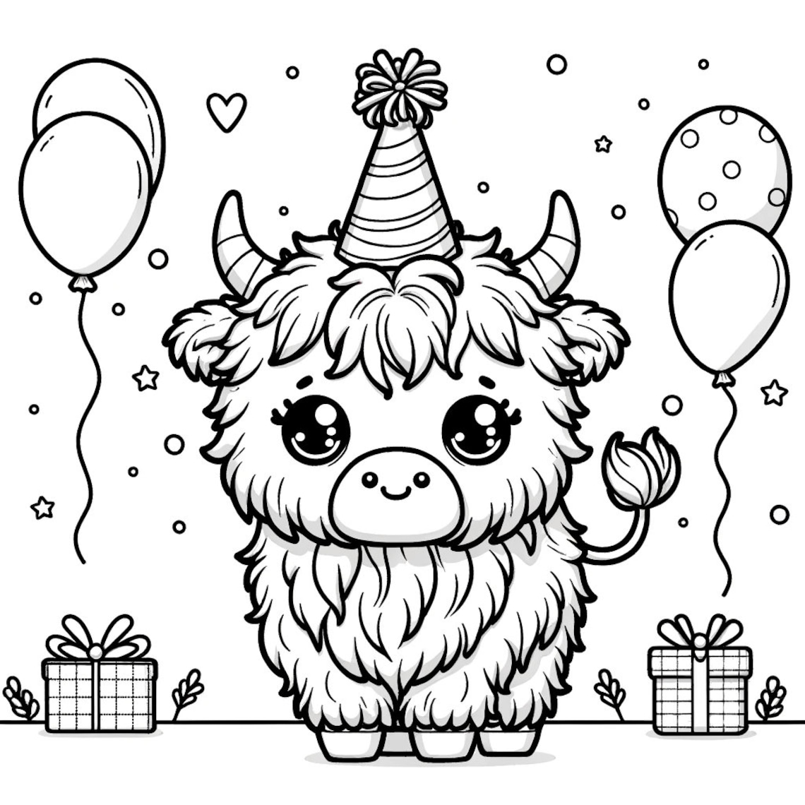 15 Highland Cow Coloring Pages, Cow Coloring Pages, Highland Cows, Cute ...