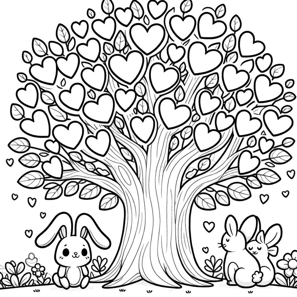 5 Valentines Day Coloring Pages, 5 Cute Love Coloring Pages, Cute Kids ...
