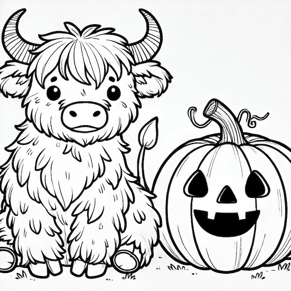 Halloween Coloring Pages - Etsy