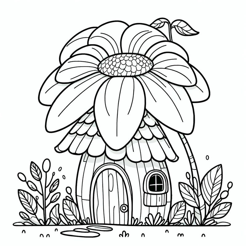 Sunflower Fairy House - Etsy