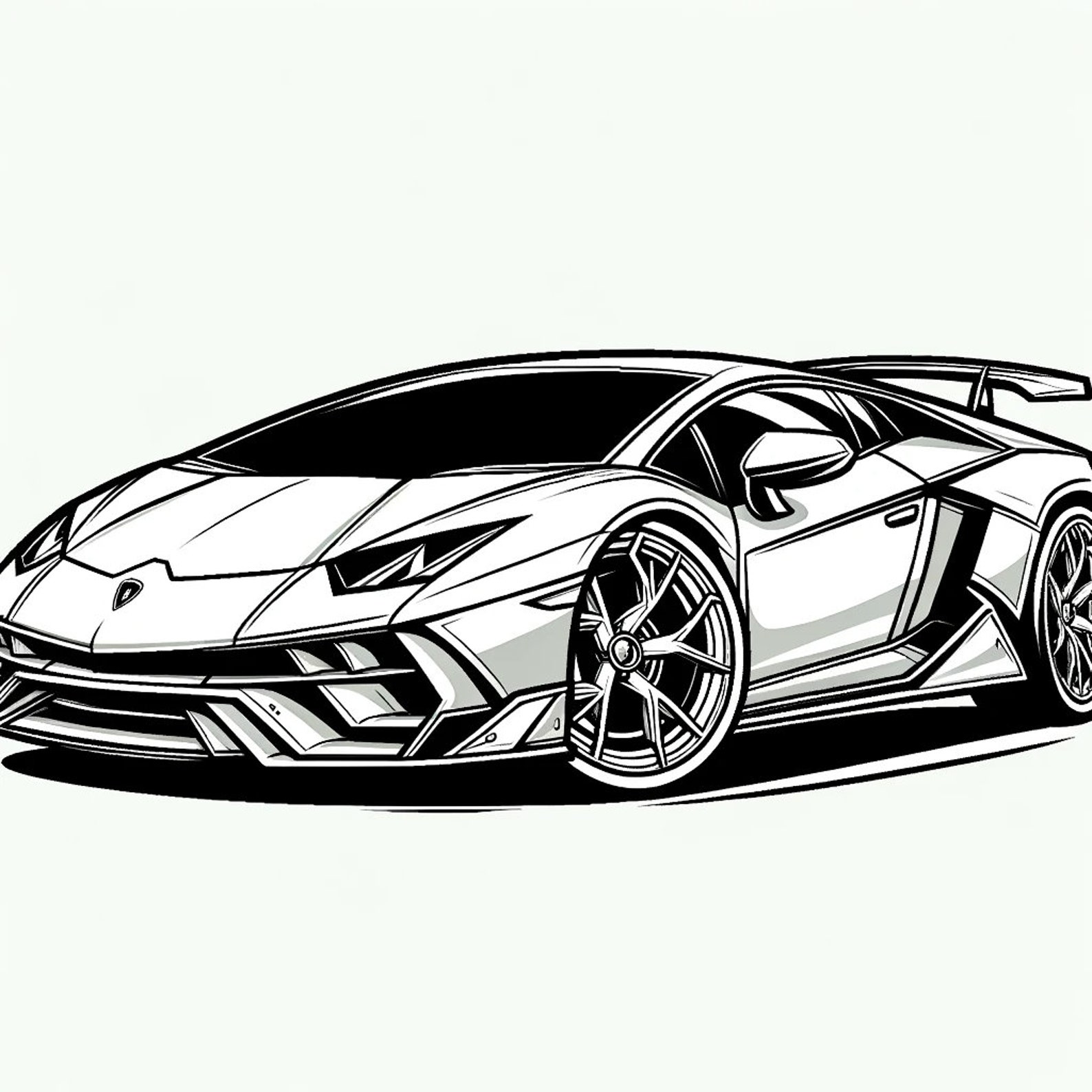 5 Car Coloring Pages, Car Coloring Pages, Cool Car Coloring Pages. - Etsy
