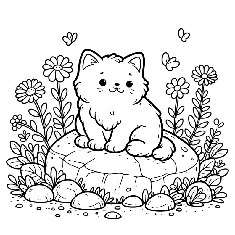 25 Cute Kitten Coloring Pages, Cute Cat Coloring Pages, Cat Coloring ...