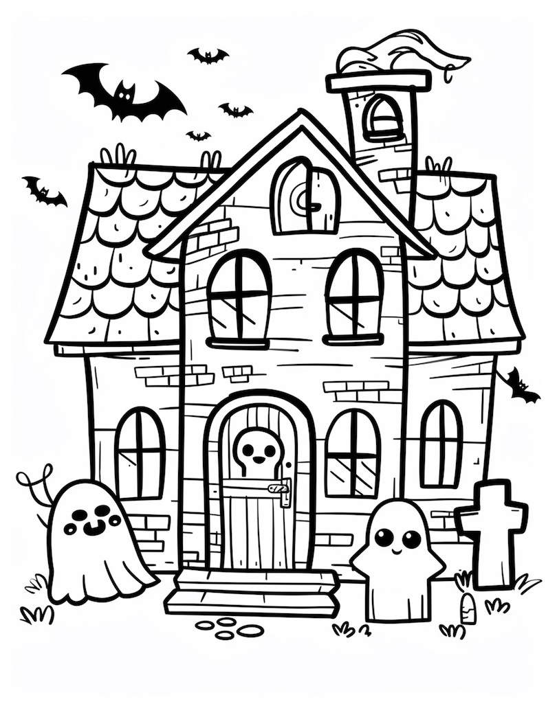 5 Cute Halloween Coloring Pages, Halloween Coloring, Pumpkin Coloring ...