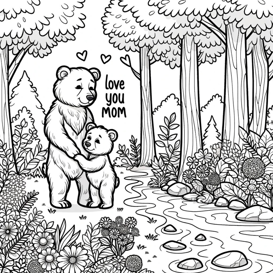 10 Mothers Day Coloring Pages, Mothers Day Gift, Happy Mothers Day ...