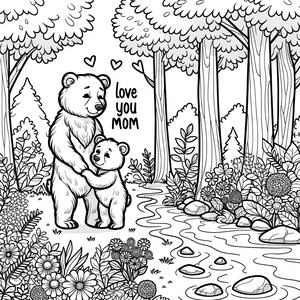 10 Mothers Day Coloring Pages, Mothers Day Gift, Happy Mothers Day ...