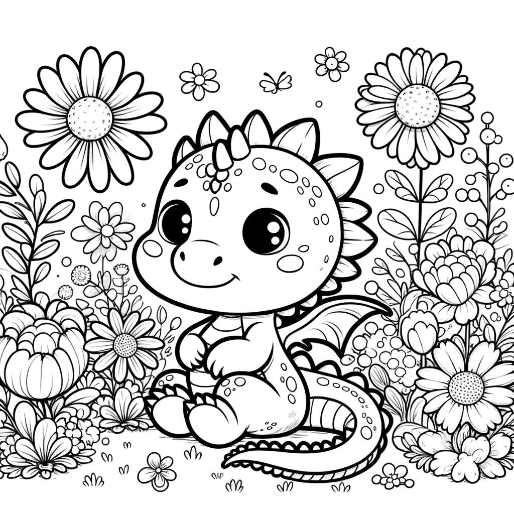30 Baby Dragon Coloring Pages, Fantasy Dragon Coloring Pages, Cute Baby ...